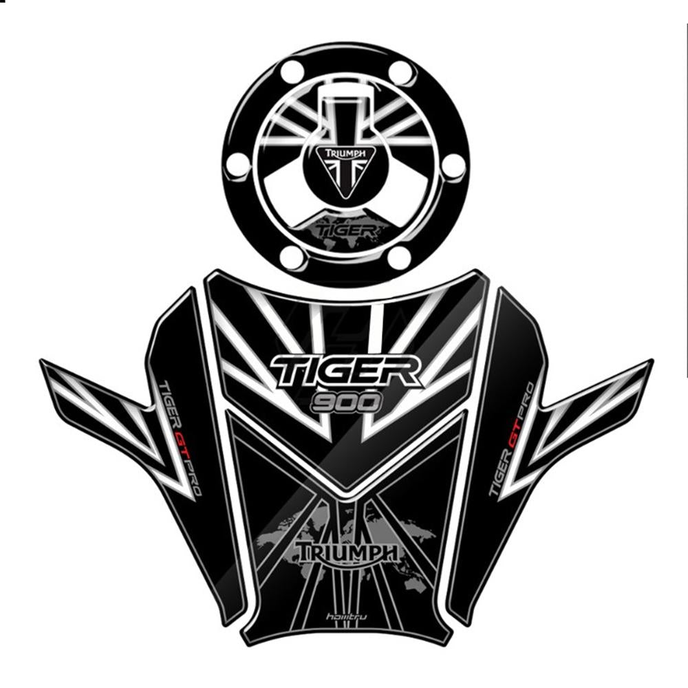 TIGER 900 Motorcycle 3D Tank Pad Protective Decal Sticker For TRIUMPH ...