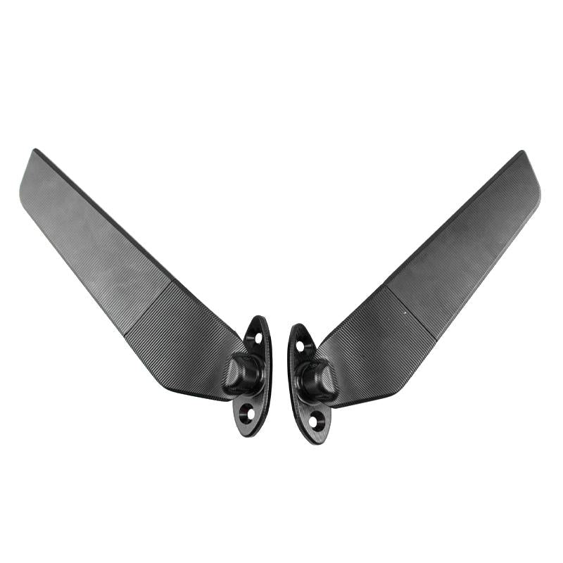 Left Right motorcycle Mirrors Modified Wind Wing Adjustable Rotating ...